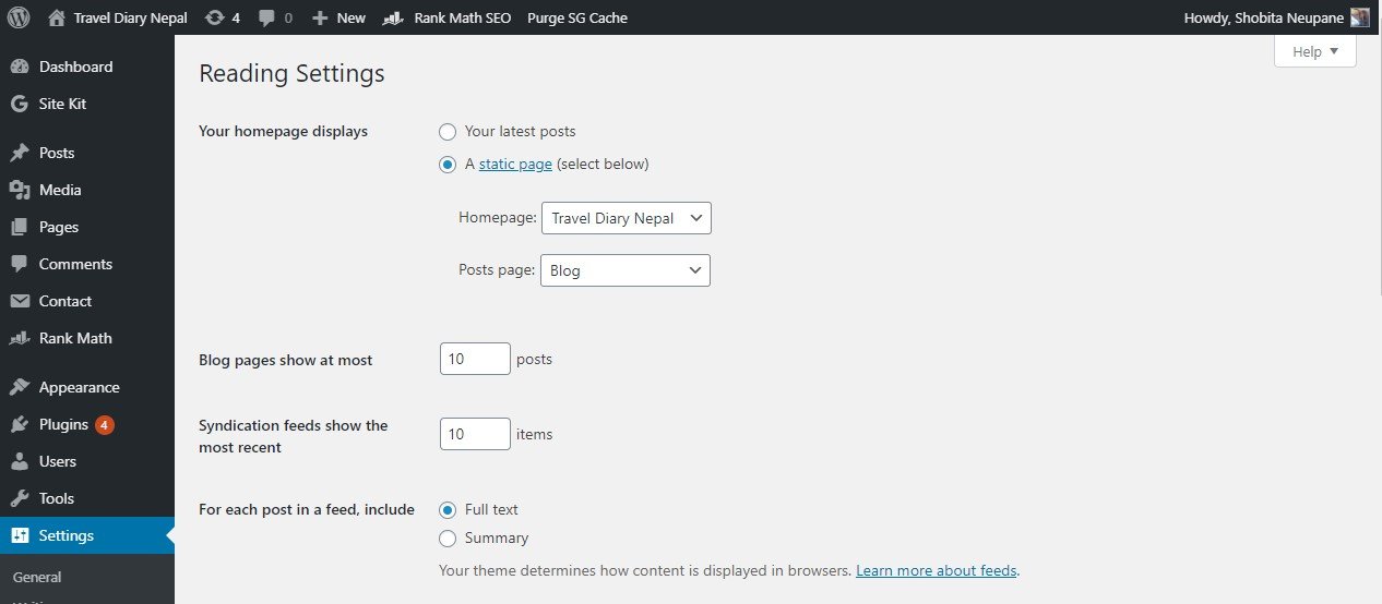 How to set a custom page as a homepage? – Documentation